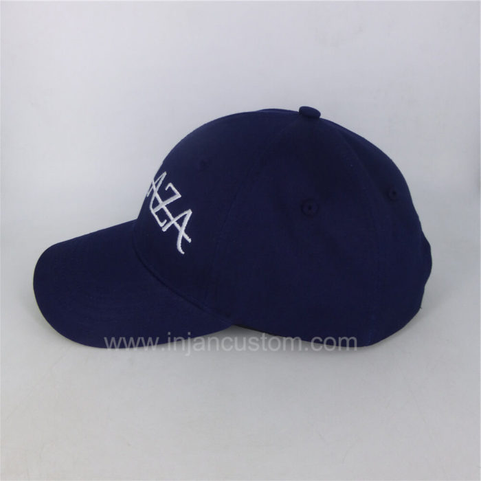 Custom Made Baseball Caps With Flat Embroidery Logo Curved Brim 6 ...