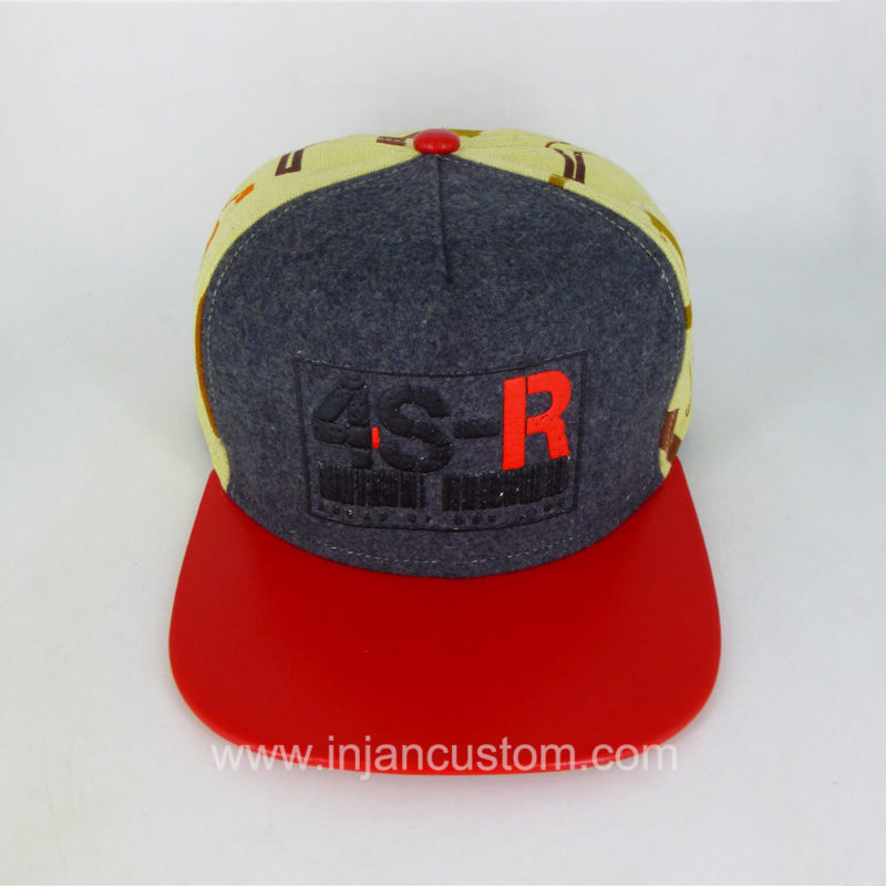 Custom Snapbacks with 3D Foam Printing Flat Brim 5 Panels Style | Fully ...