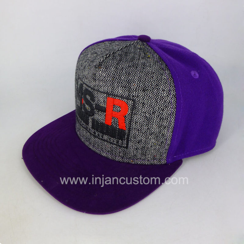 Custom Snapbacks with 3D Foam Printing Flat Brim 5 Panels Style | Fully ...