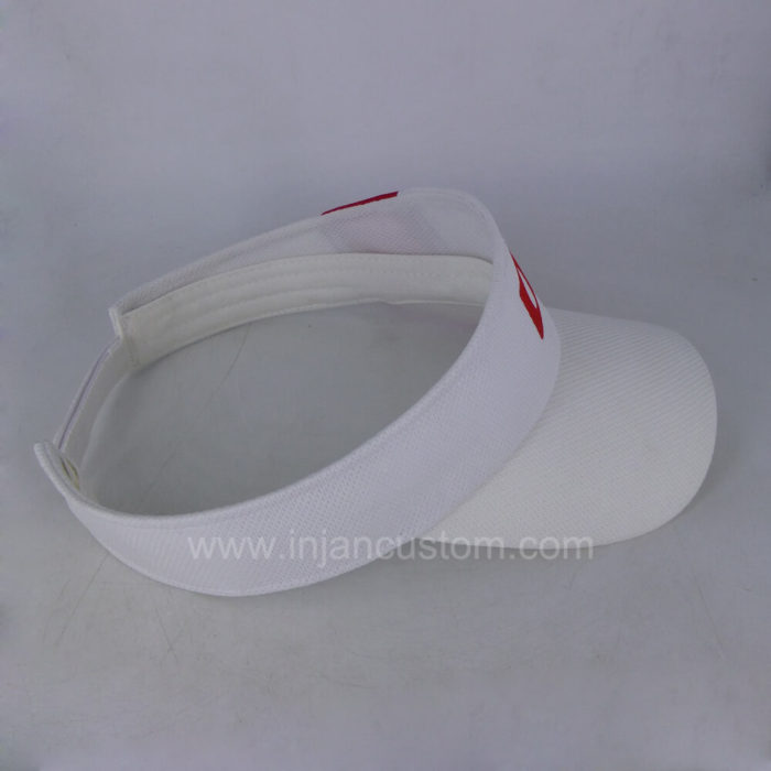 Custom Sports Visors with Flat Embroidery Logo on Front | Fully Custom ...