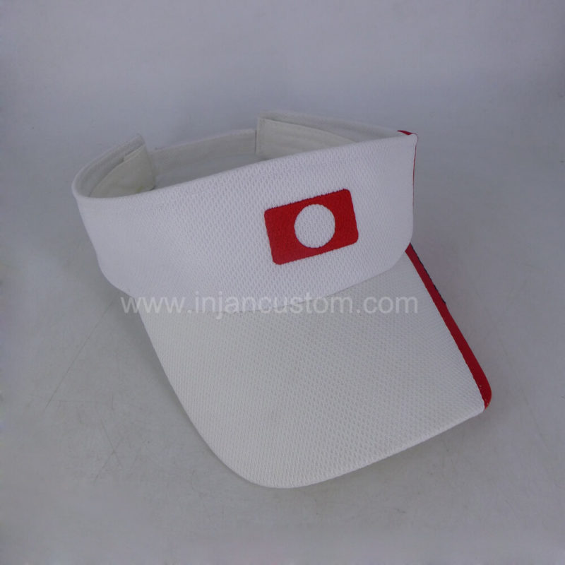 Custom Sports Visors with Flat Embroidery Logo on Front | Fully Custom ...