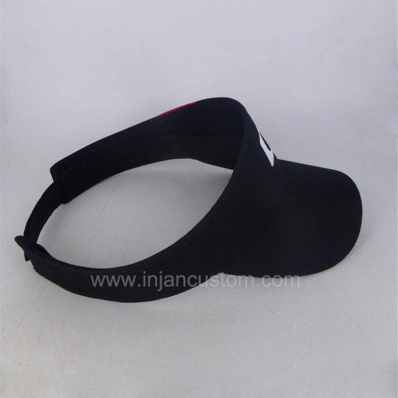 Custom Visor Caps with Flat Embroidery Logo on Front | Fully Custom ...