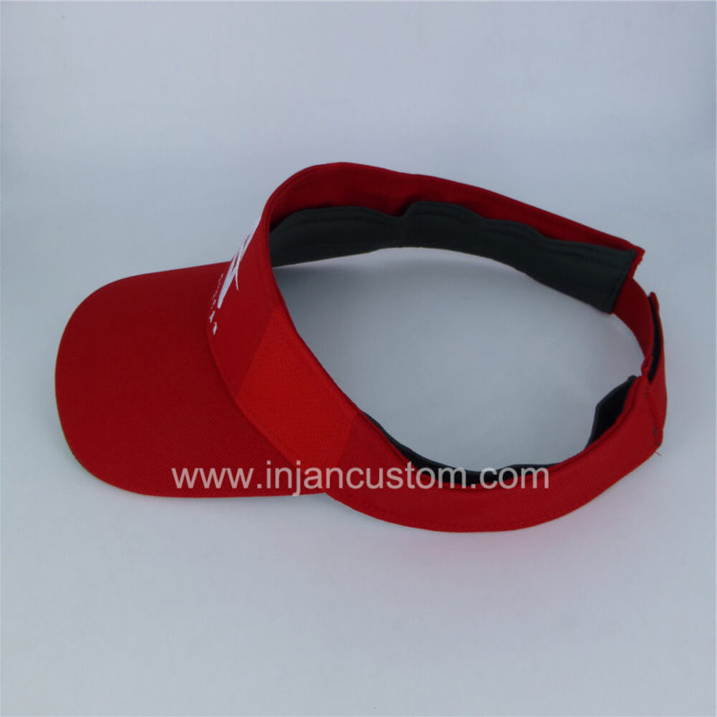 Custom Visors with Flat Embroidery Logo on Front | Fully Custom Hats ...