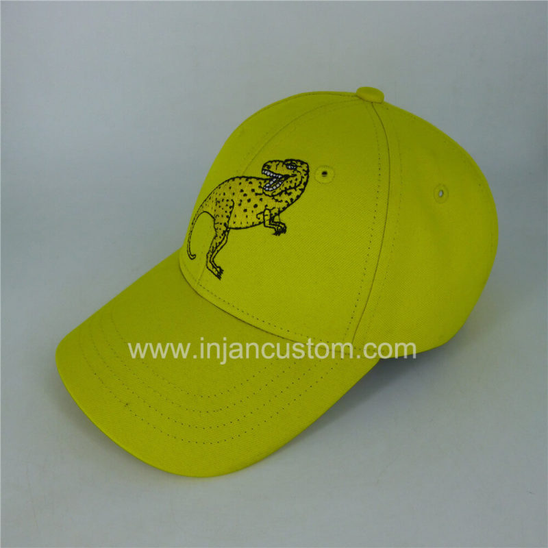 Custom Kids Hats 6 Panels Baseball Cap with Embroidery Logo on Front ...
