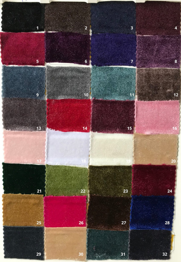 Velvet Swatch Card (for Hats) | Fully Custom Hats and Garments Manufacturer